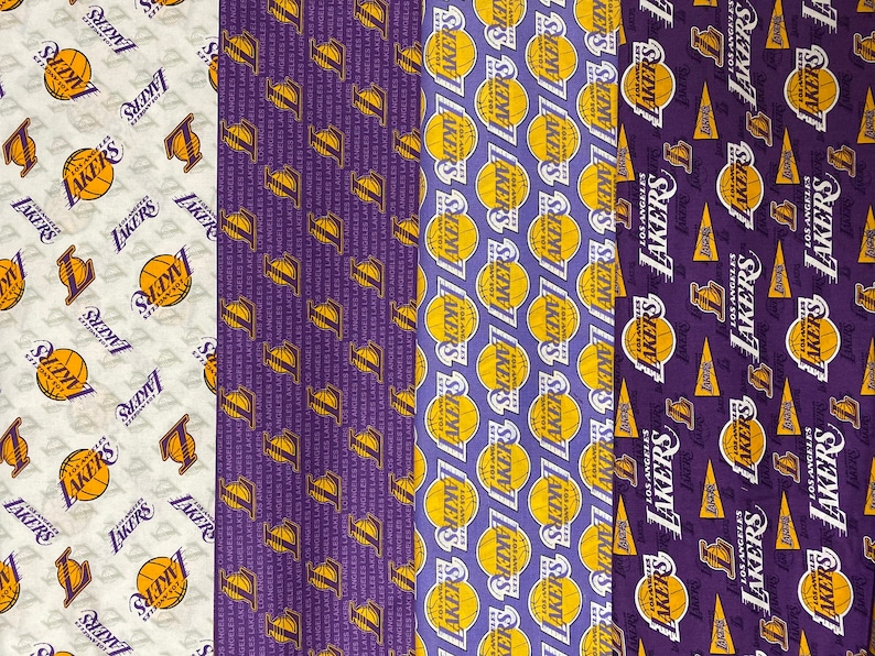 NBA LA Los Angeles Lakers Basketball 4 Patterns Designs 100% | Etsy