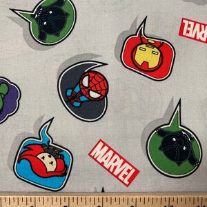 MARVEL Comics Mini Stacked Superhero 4 Patterns / Designs. - Etsy