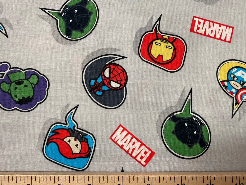 MARVEL Comics Mini Stacked Superhero 4 Patterns / Designs. - Etsy