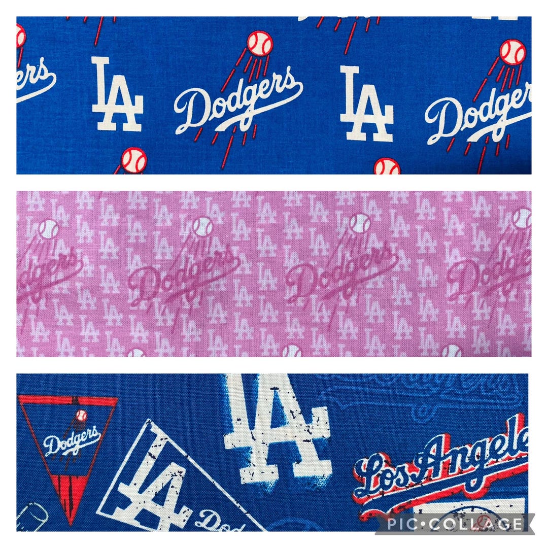 Los Angeles LA Dodgers MLB Baseball, 3 Patterns / Designs, 100% Cotton ...