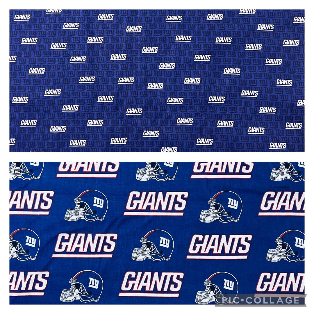 New York NY Giants NFL Football Fabric, Mini Print or Helmets Print ...