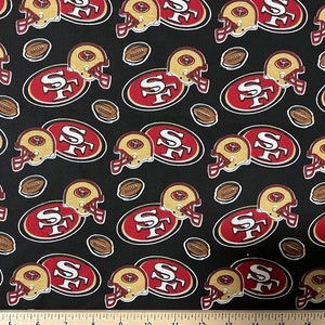 NFL SF San Francisco 49ers Football, 3 Patterns / Designs, Black W/gold ...