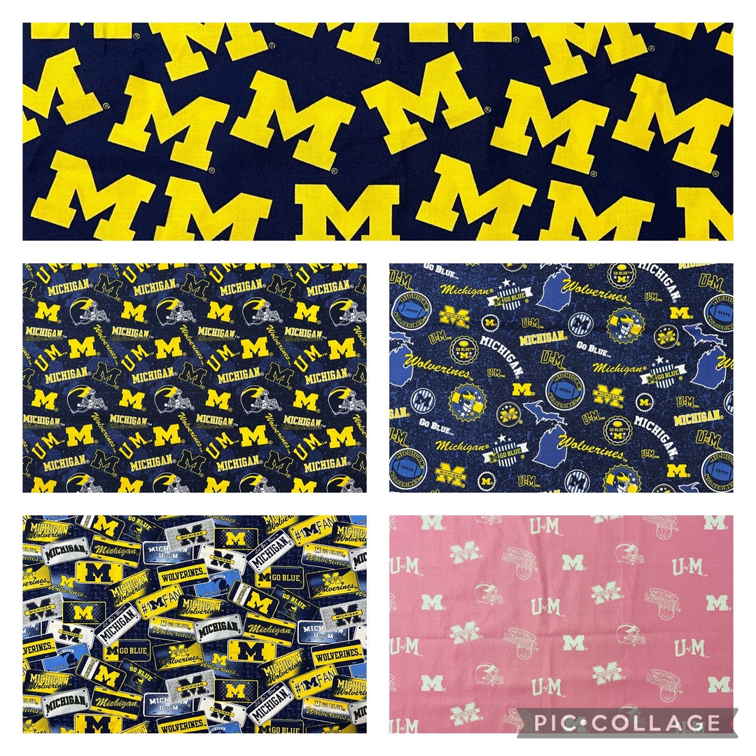 University of Michigan Wolverines NCAA College, 5 Patterns / Designs ...