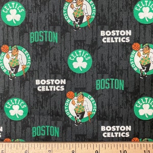 NBA Boston Celtics Basketball, 4 Patterns / Designs, 100% Cotton Fabric ...