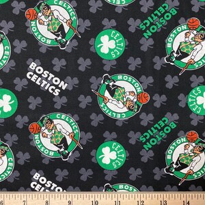 NBA Boston Celtics Basketball, 4 Patterns / Designs, 100% Cotton Fabric ...