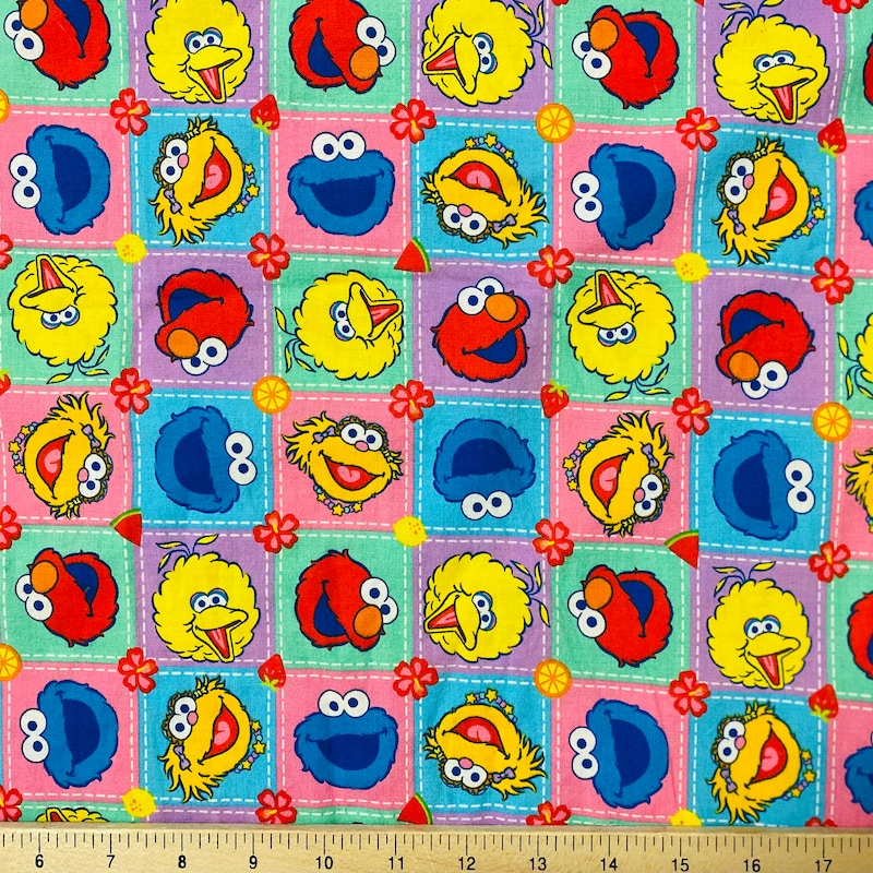 Sesame Street Fabric - Etsy