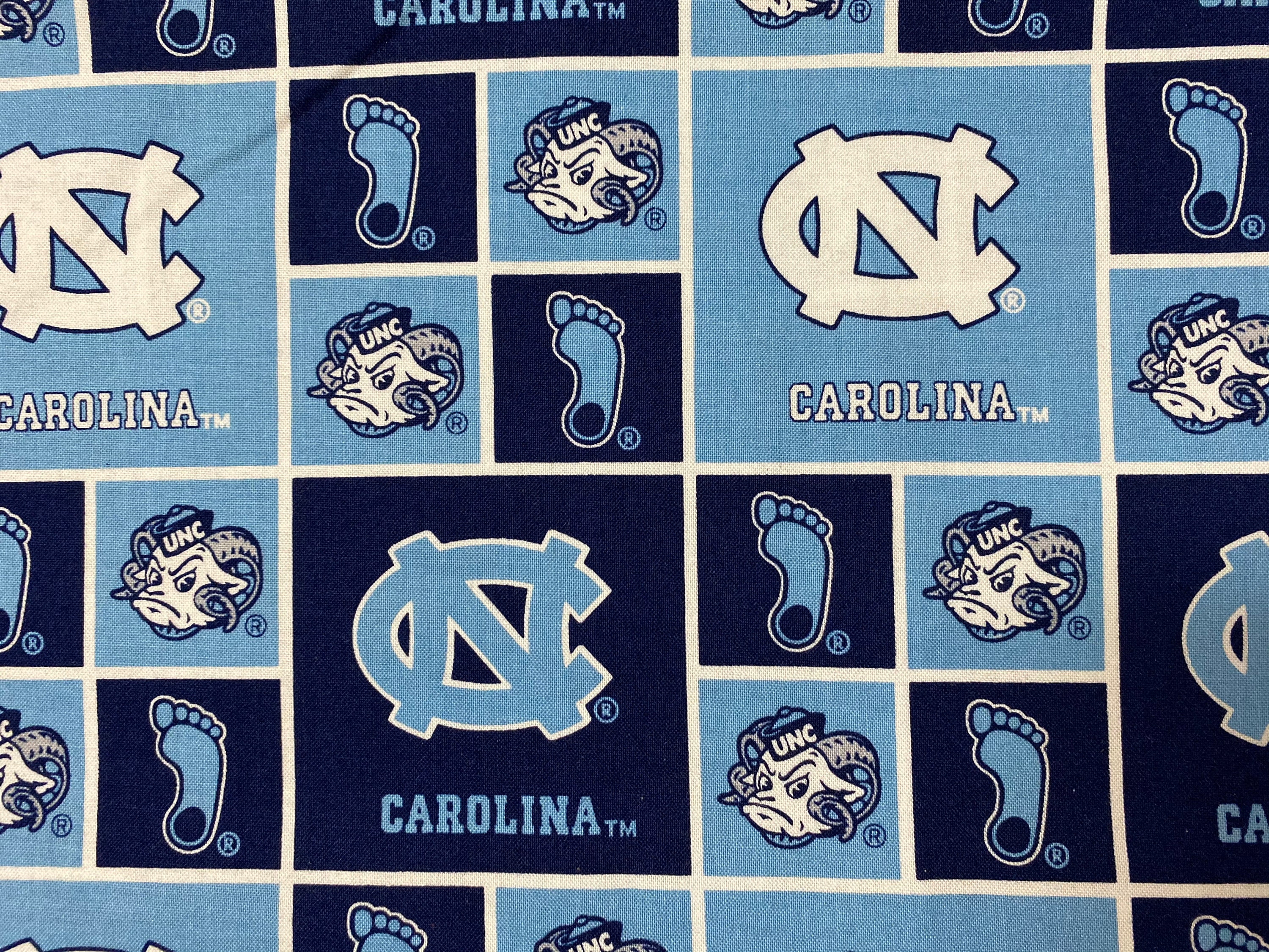 NCAA College University Block Prints. UNC North Carolina - Etsy