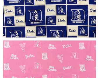 Duke Blue Devils Fabric - Etsy