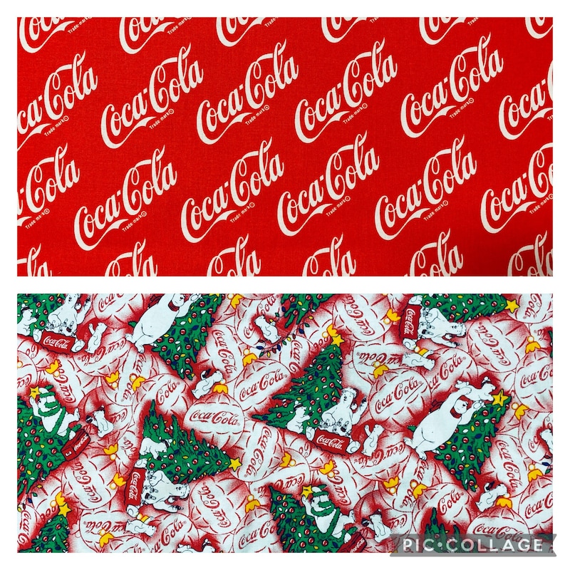 Coca Cola Fabric - Etsy