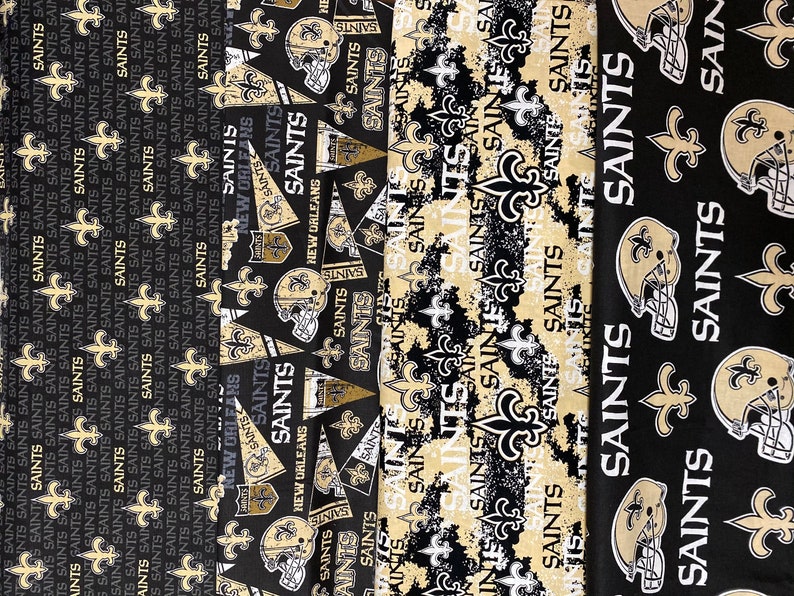 NFL New Orleans Saints Football 4 Patterns / Designs 100% - Etsy