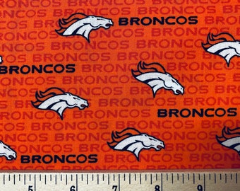 100% Cotton NFL Denver Broncos Fabric by the Yard. - Etsy