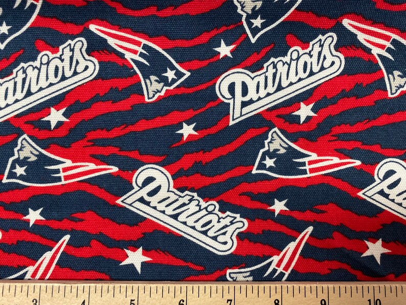 NFL New England Patriots Football, 6 Designs, 100% Cotton Fabric, Sold ...