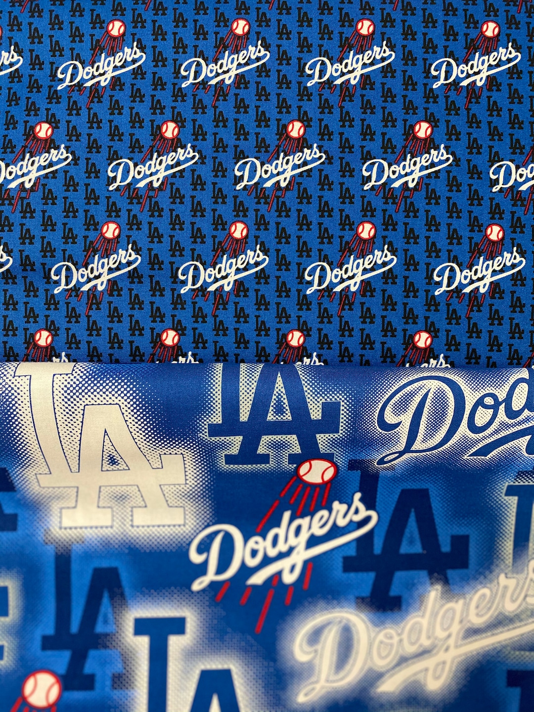 MLB LA Los Angeles Dodgers Baseball Mini Print or Dot Design - Etsy