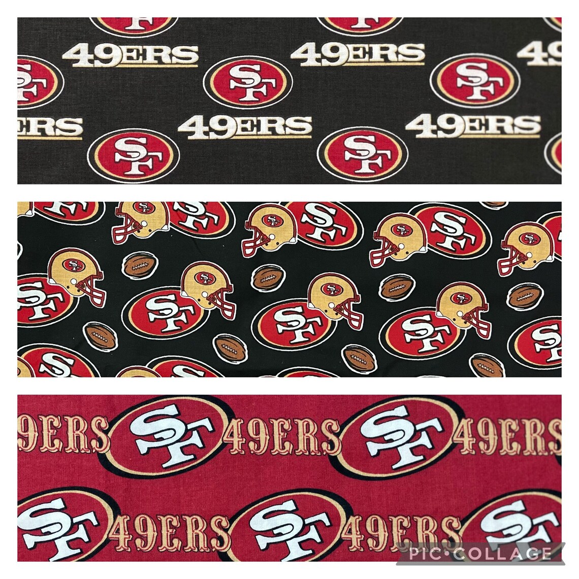 NFL SF San Francisco 49ers Football 3 Patterns / Designs - Etsy