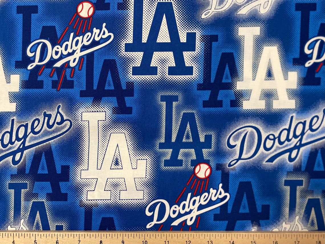 MLB LA Los Angeles Dodgers Baseball Mini Print or Dot Design | Etsy