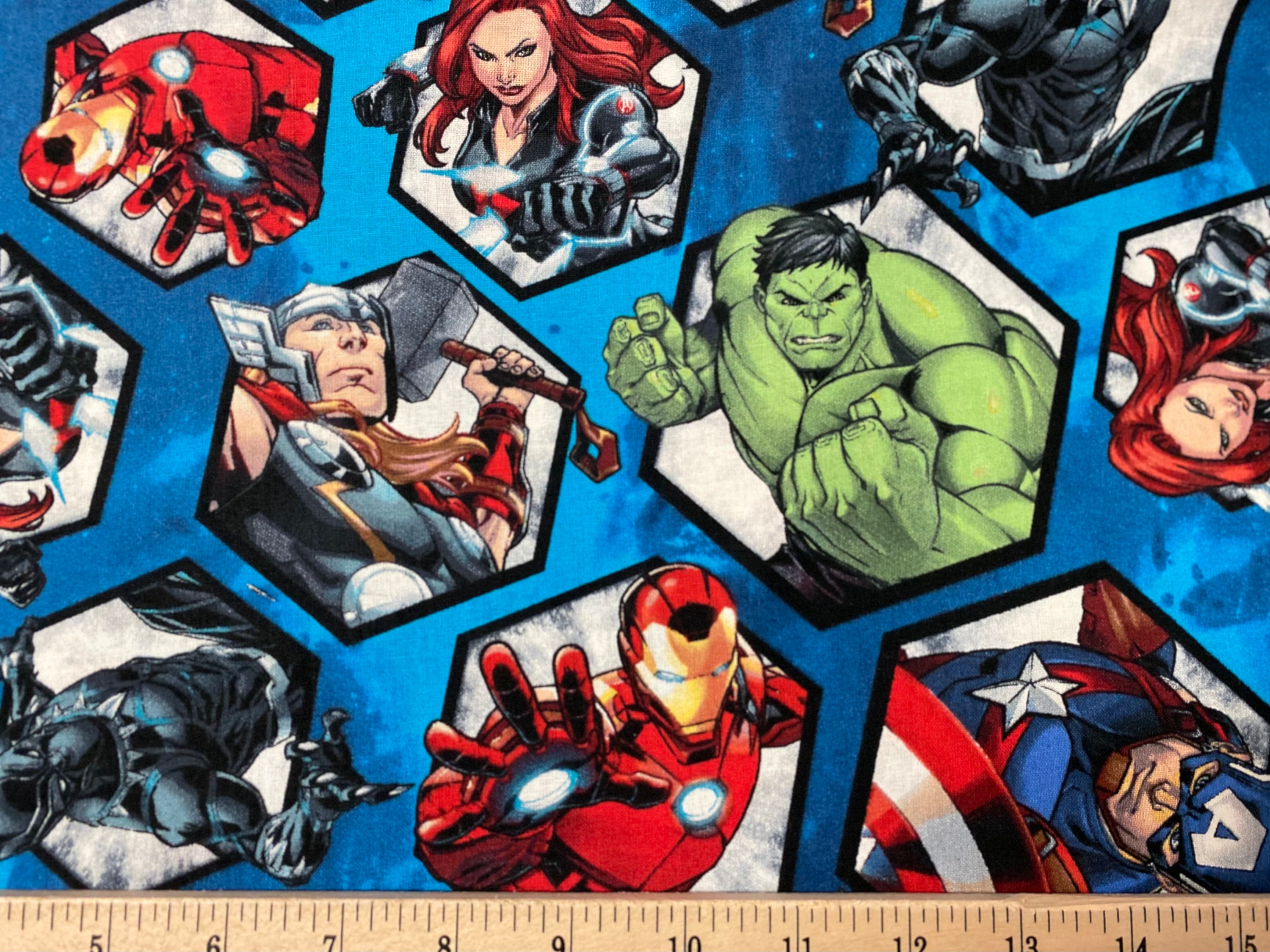 MARVEL Comics Mini Stacked Superhero 4 Patterns / Designs. - Etsy