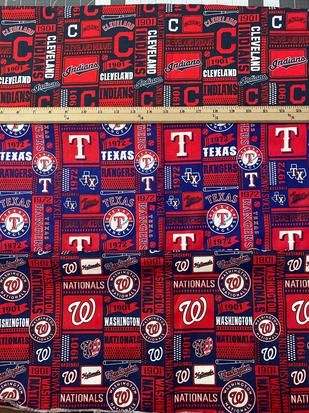 MLB Cleveland Indians, Texas Rangers, or Washington Nationals Baseball ...