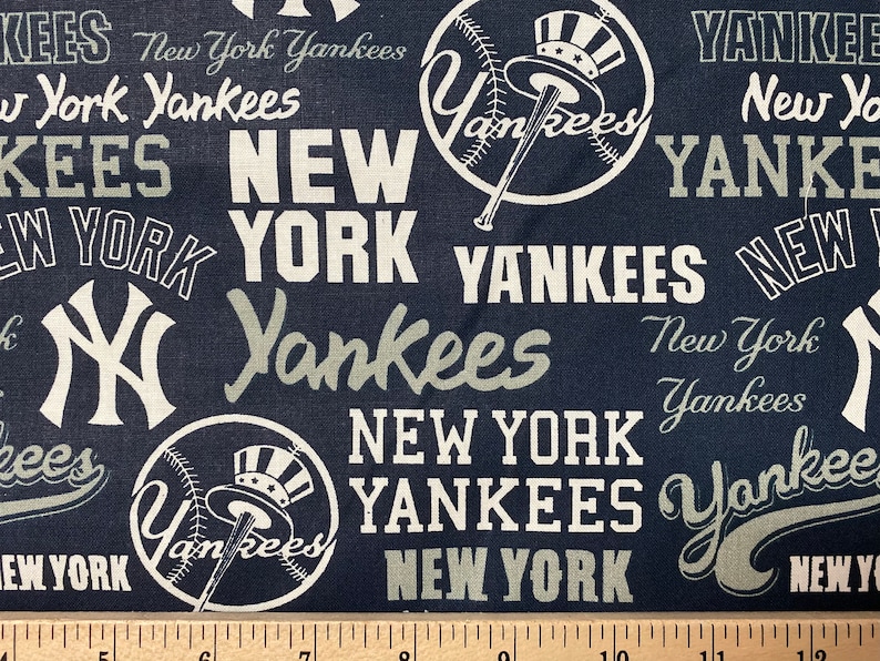 MLB New York NY Yankees Baseball, 3 Patterns / Designs, 100% Cotton ...