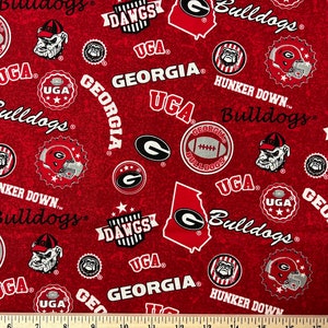 NCAA College University Fabrics, Ohio State Buckeyes or Georgia ...