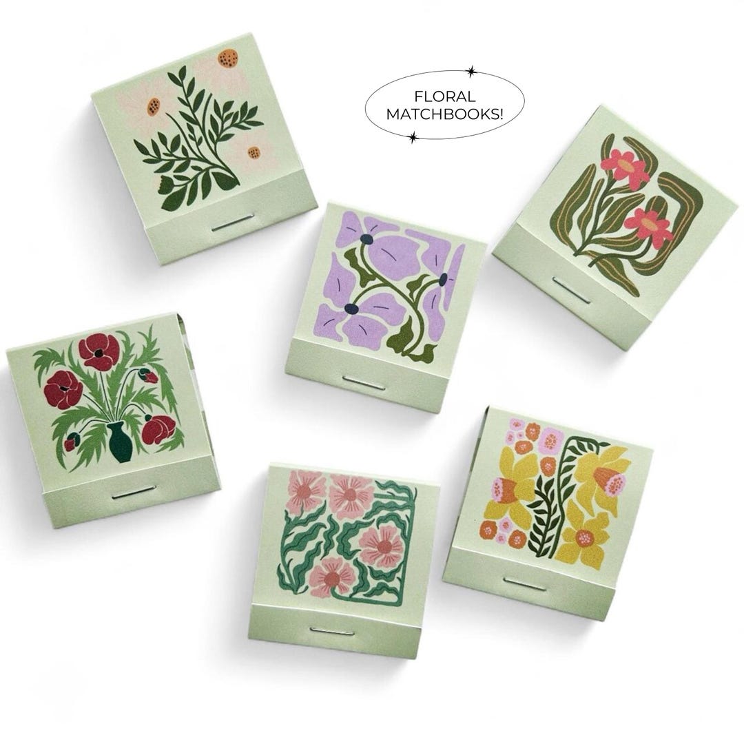 Includes 6 - 30 Strike Matchbooks | Matches | Party Favors | Gift Boxes ...