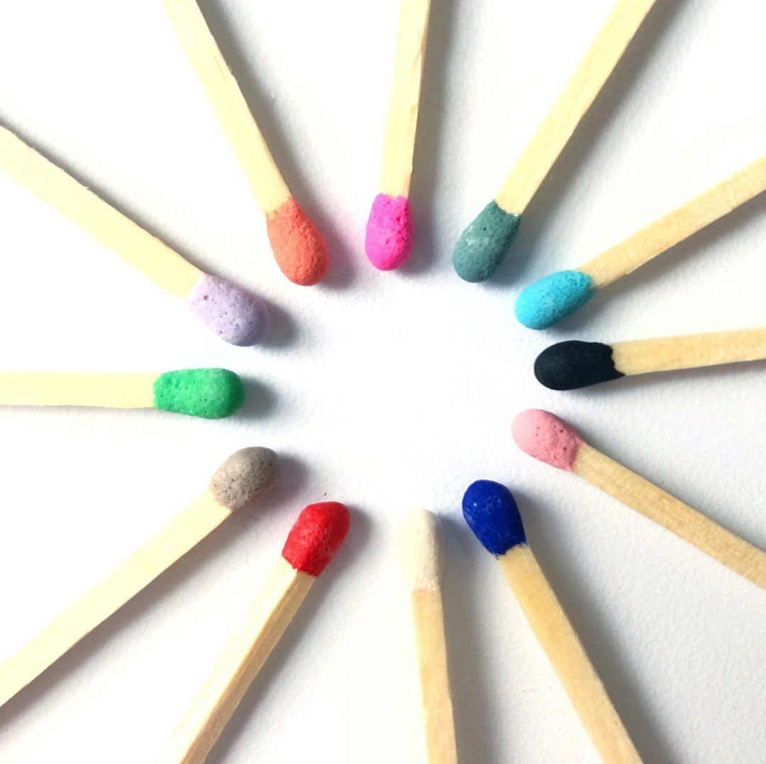 1.95 100 Matchsticks Bulk Matches Matchstick Refill Colorful Matches ...