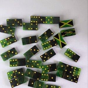 Custom Made Jamaican Themed Dominoes - Etsy
