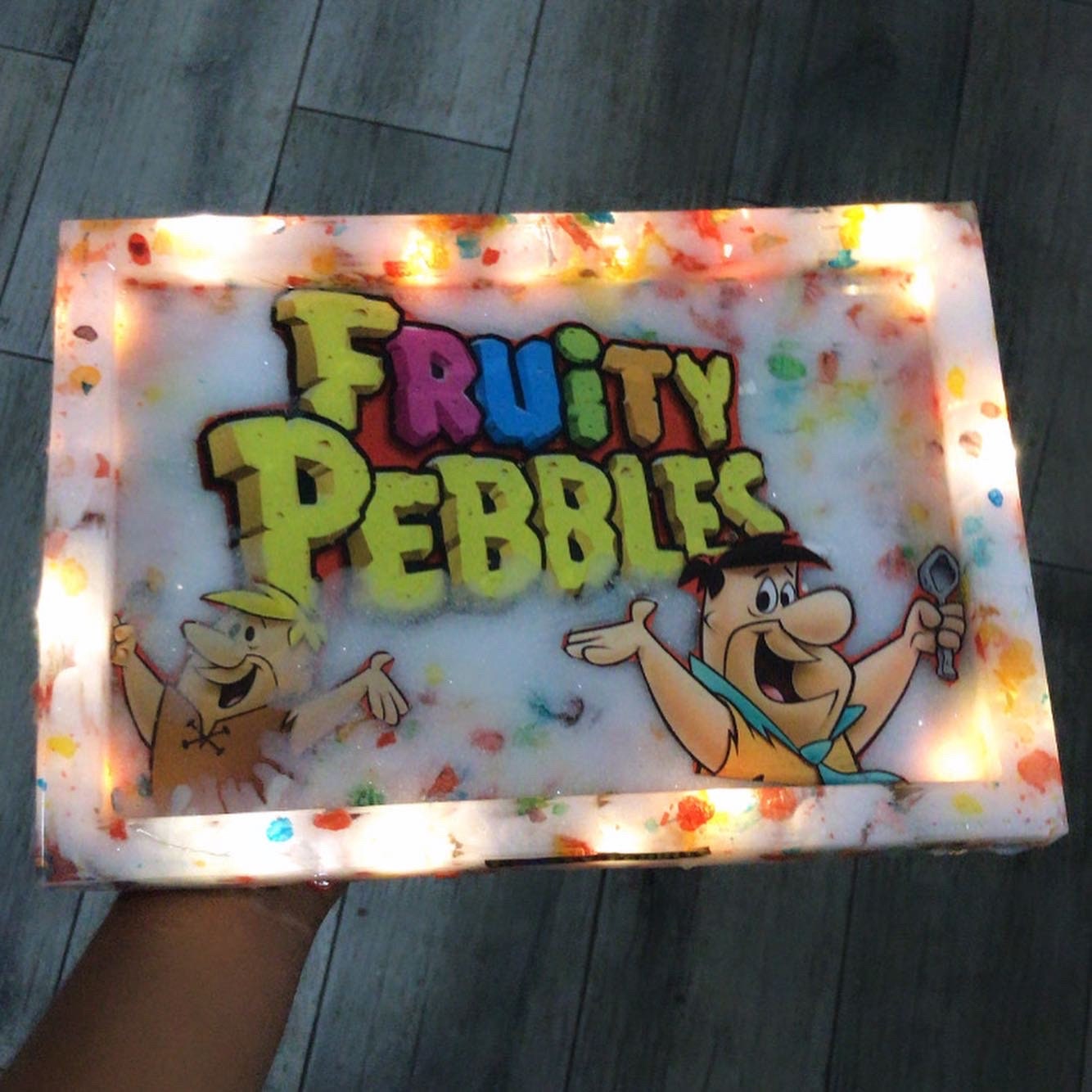 Fruity Pebbles Hand Poured Rolling Tray - Etsy