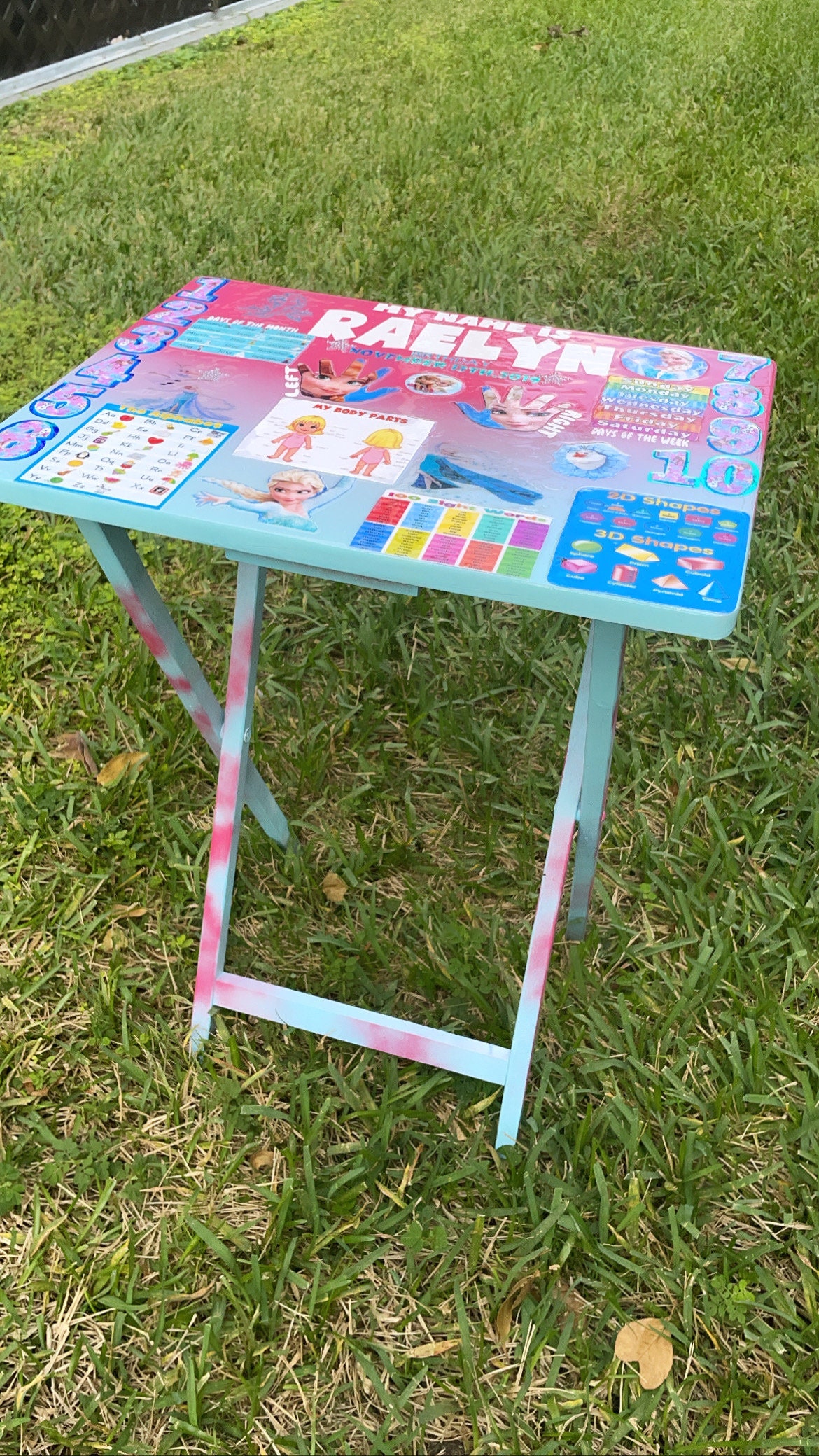 Custom Kids Learning Table - Etsy
