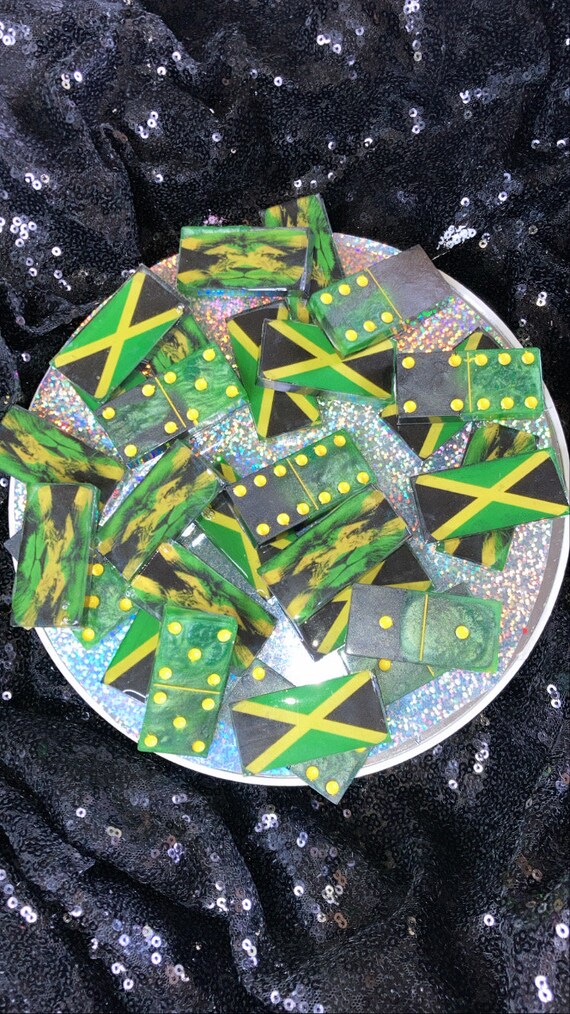 Custom Made Jamaican Themed Dominoes - Etsy