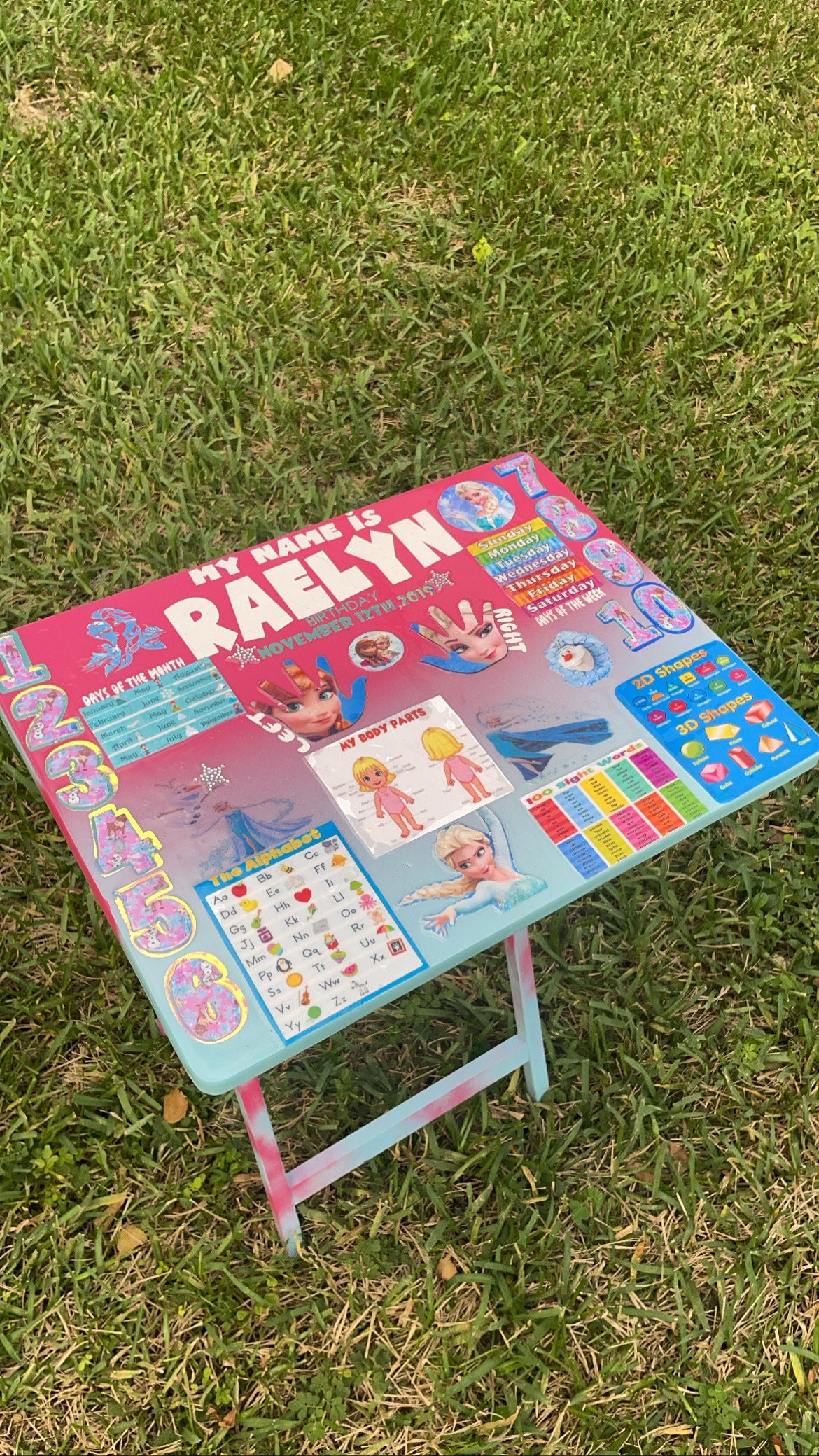 Custom Kids Learning Table - Etsy