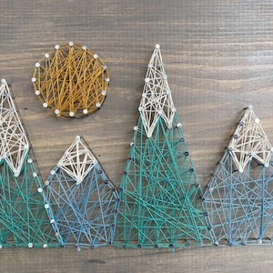 Mountain Nail String Art Kit - Etsy