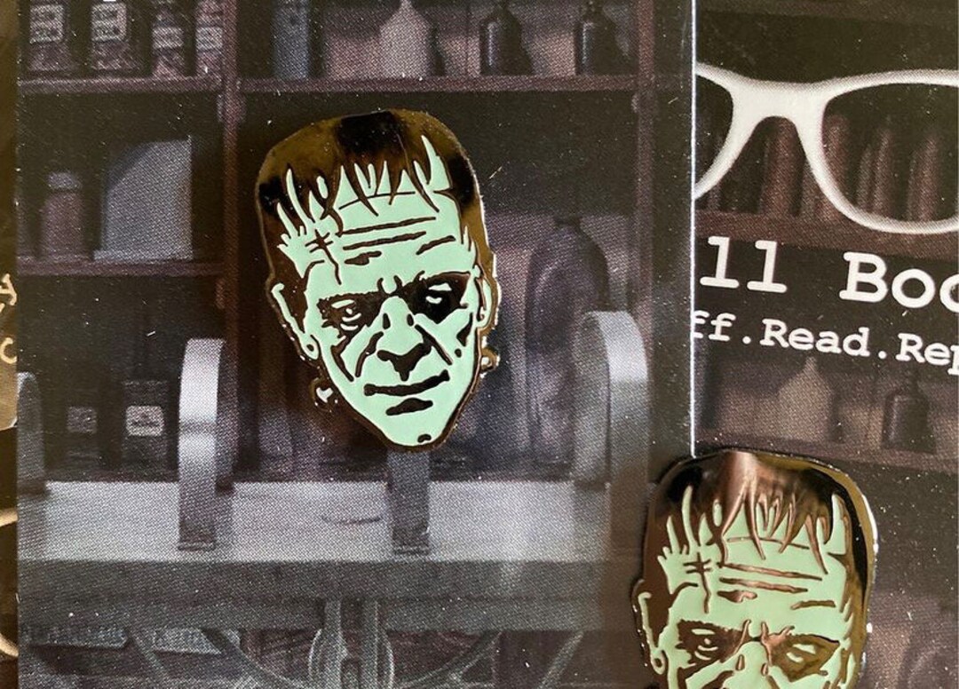 Frankenstein Inspired Pin Enamel Pin Lanyard Pin - Etsy