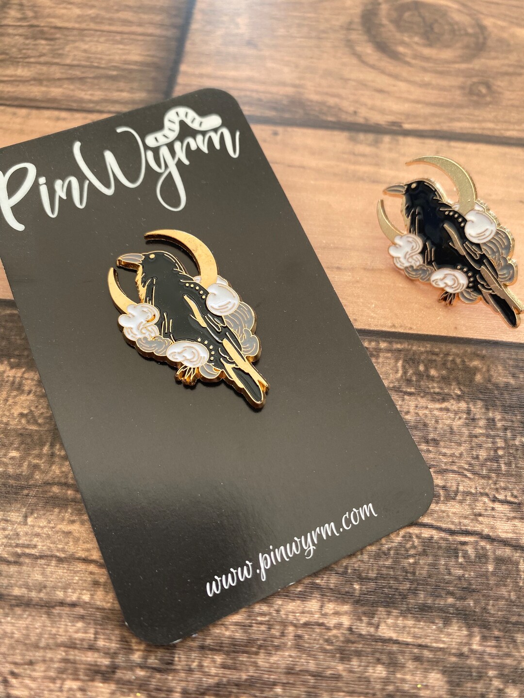 Variety of Raven Crow Enamel Pin Lanyard Pin Brooch - Etsy