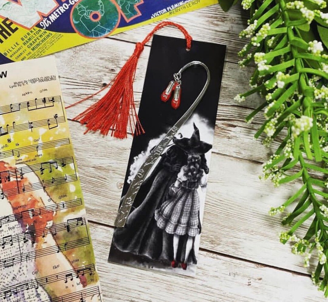 Wizard of Oz Bookmarks Dorothy Wicked Witch Ruby Slippers - Etsy