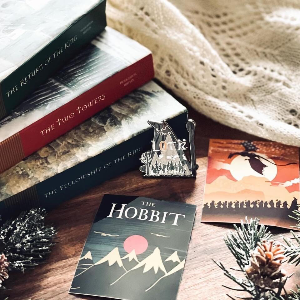 Variety of Lord of the Rings Inspired Enamel Pins and Stickers Lanyard ...