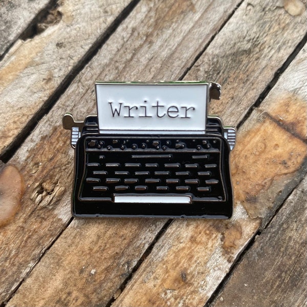 Writer Enamel Pin - Etsy