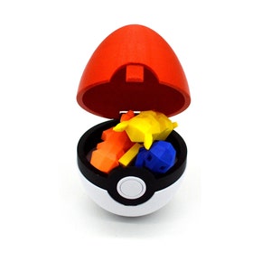 Pokeball Hatch Em Egg 3D Printed Pokemon Toy for Kids and Collectors - Etsy
