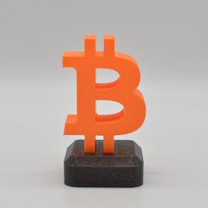 Bitcoin Sign 3D Printed Model - Crypto Desk Toy - Etsy