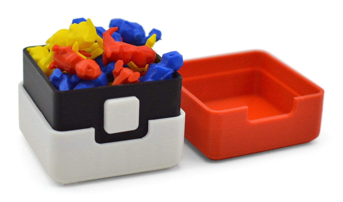 Pokeball Storage Container 3D Printed Small Pokemon Box for - Etsy