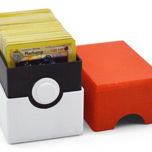 Pokeball Card Chest 75 Cards 3D Printed Pokemon Card Holder - Etsy