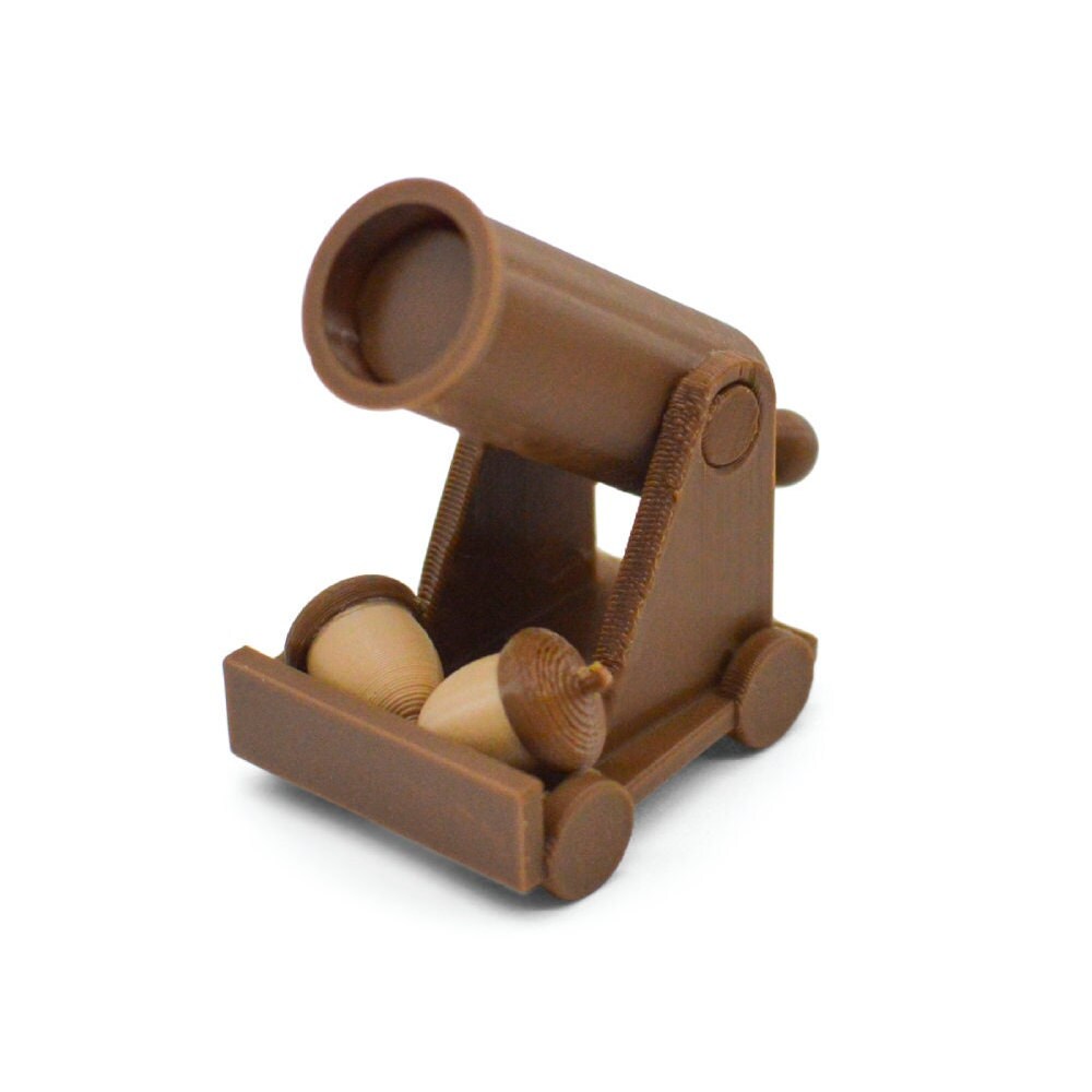 Mini Toy Nut Cannon - 3D Printed Desk Toy for Adults - Etsy