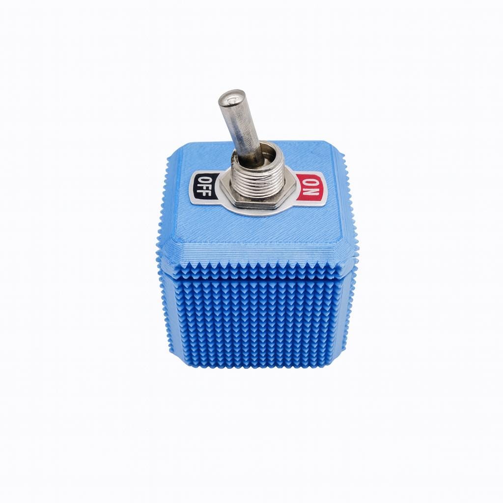 Toggle Switch Clicker Cube – 3D Printed ON/OFF Metal Lever Fidget Toy ...