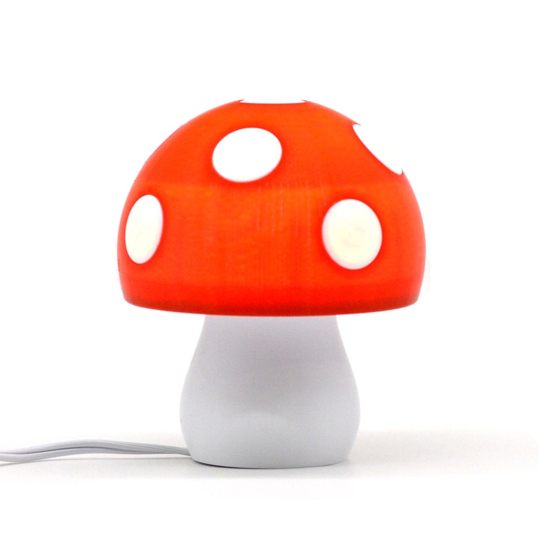 Mushroom Lamp 3D Printed Mushroom Themed Trippy Light for - Etsy