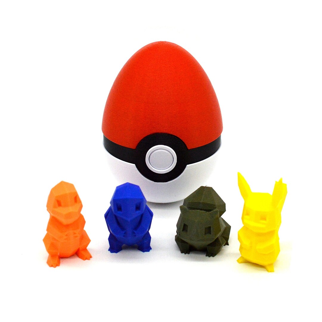 Pokeball Hatch Em Egg 3D Printed Pokemon Toy for Kids and Collectors - Etsy