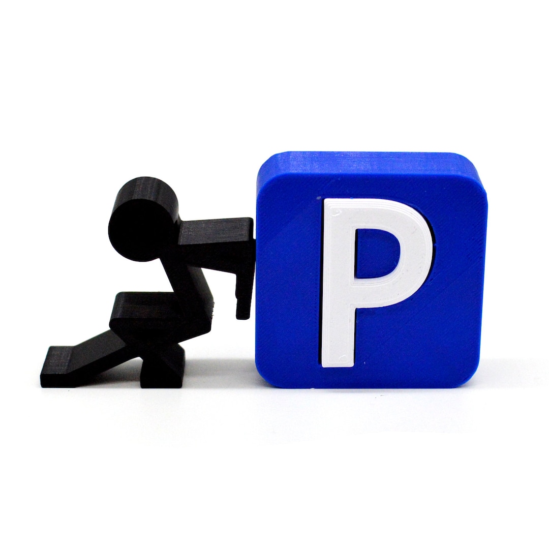Pushin P Desk Sign - 3D Printed Emoji Toy - Etsy