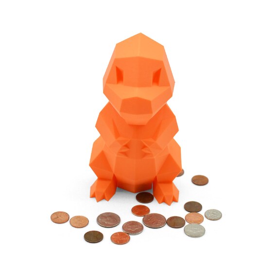 Charmander Piggy Bank 3D Printed Pokemon Themed Coin Storage | Etsy