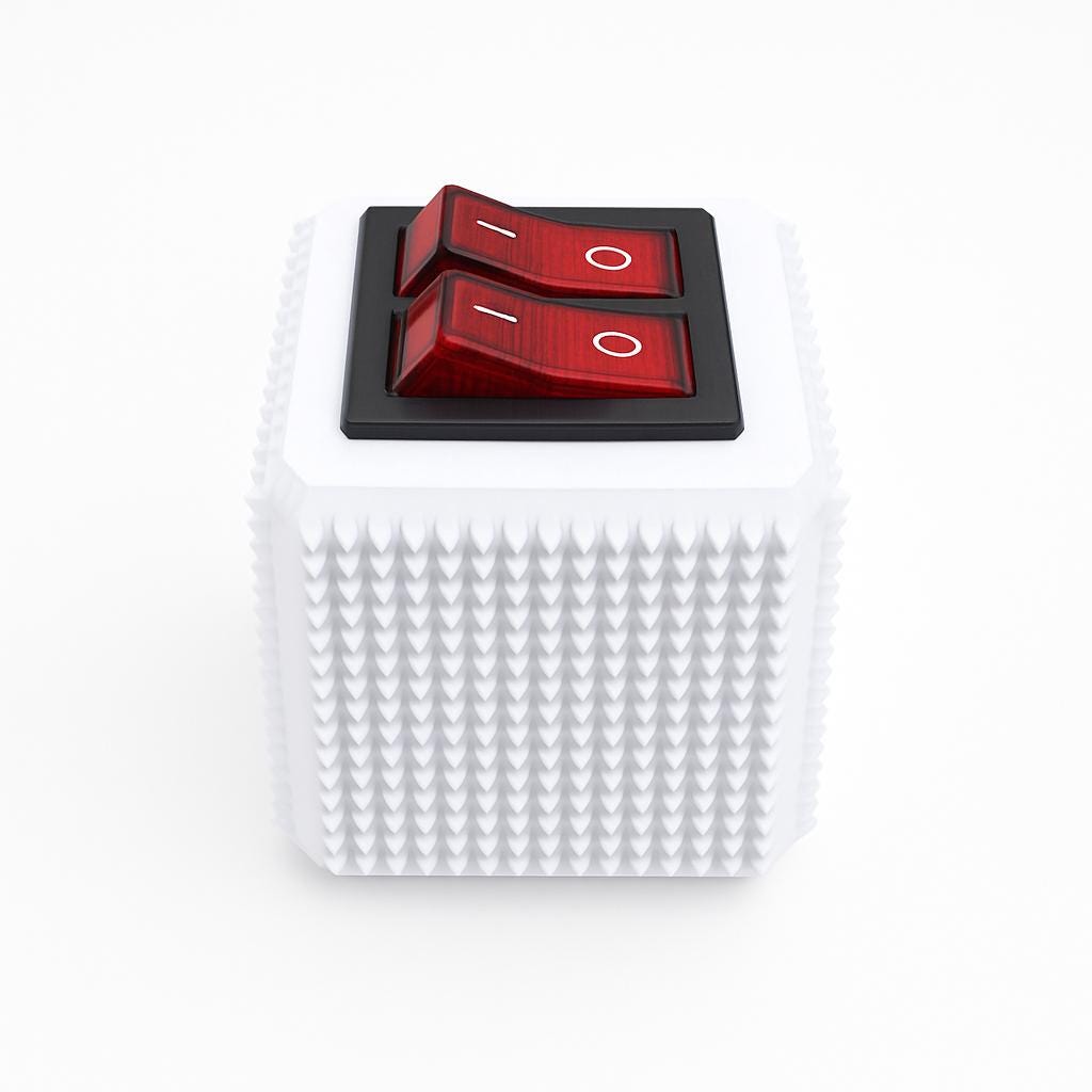 Dual Switch Clicker Cube – 3D Printed ON/OFF Toggle Fidget Toy | Stress ...