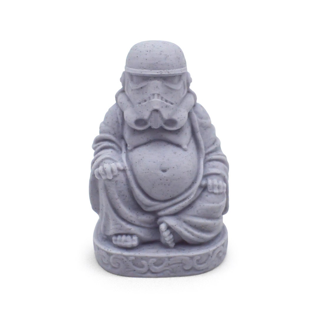 Stormtrooper Buddha - Marble 3D Printed Statue for Display - Etsy