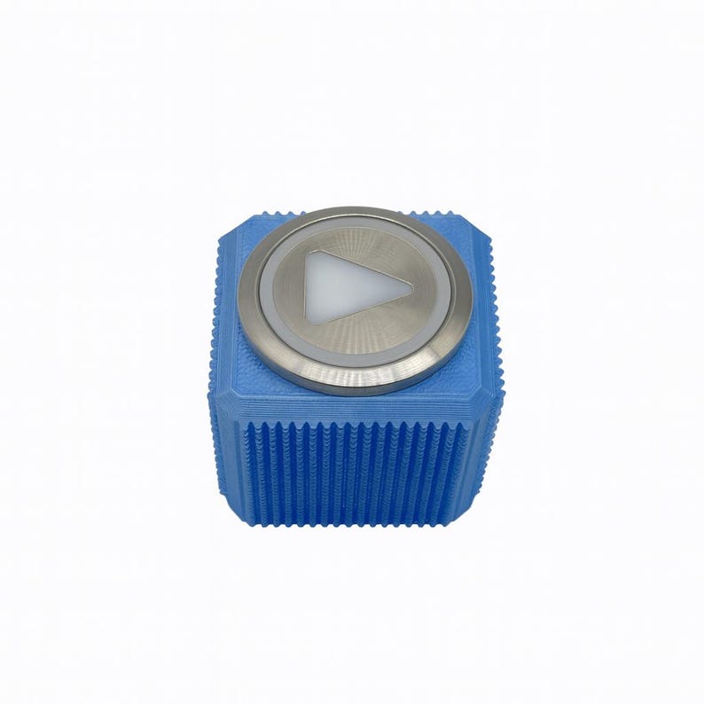 Elevator Button Clicker Cube – 3D Printed Metal Push Fidget Toy ...