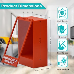 Break in Case of Emergency Box - Funny Wall Decor Gift - 3D Printed ...